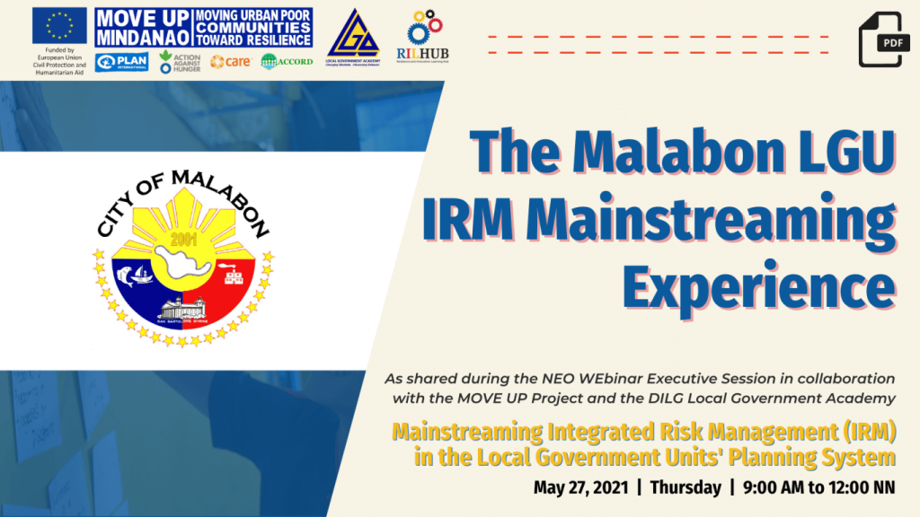 MOVE UP - DILG LGA Executive Webinars (Part 1): The Malabon LGU IRM ...