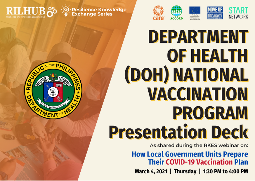 Resilience Knowledge Exchange Series 2021: Department of Health (DOH ...